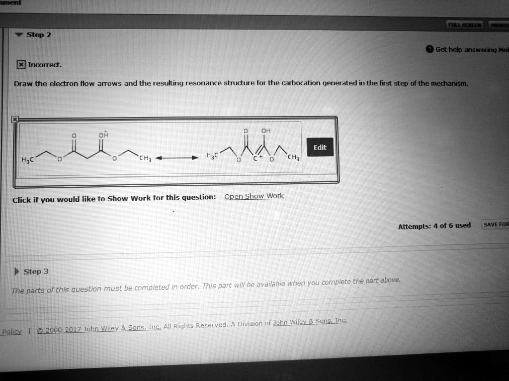 ' Draw the electron flow arrows and the resulting resonance structure ...