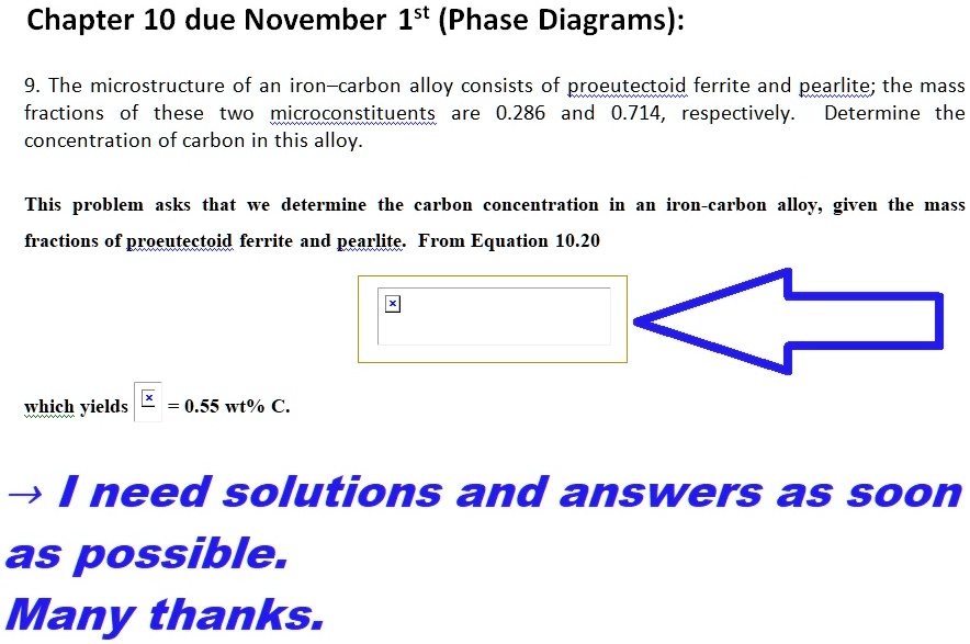 SOLVED: Chapter 10 due November 1st (Phase Diagrams): 9. The ...