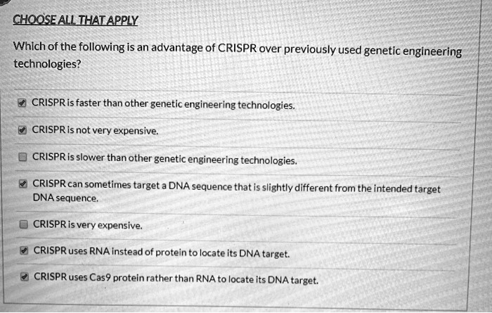 SOLVED: Choose all that apply. Which of the following is an advantage ...