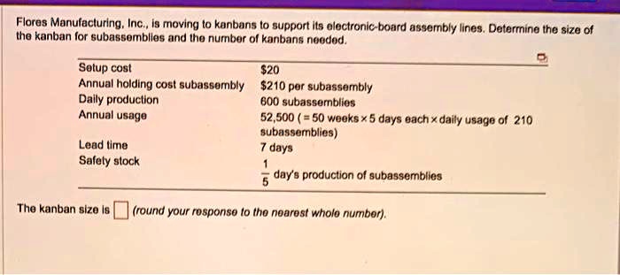 Flores Manufacturing, Inc. is moving to kanbans to support its electronic-board assembly lines ...