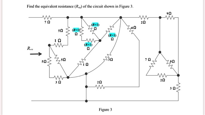 Find the equivalent resistance (Req) of the circuit shown in Figure 3.