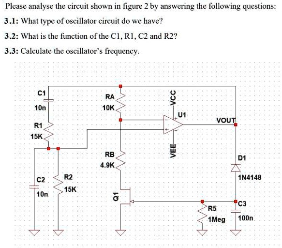 Please analyse the circuit shown in figure 2 by answering the following ...