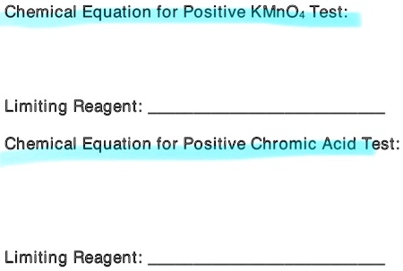 chemical equation for positive kmnoa test limiting reagent chemical ...