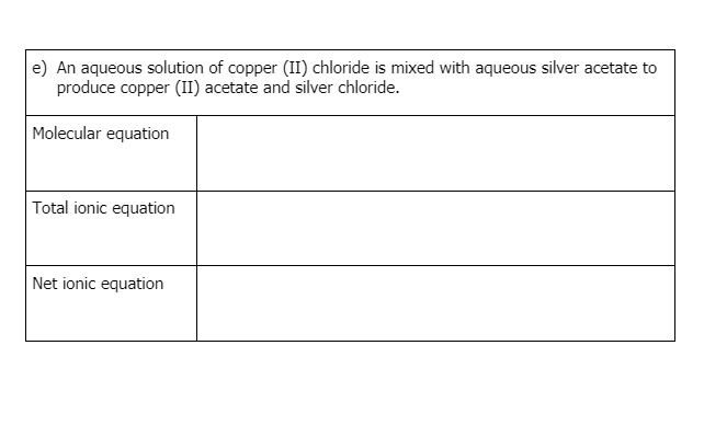 SOLVED:An aqueous solution of copper (II) chloride is mixed with ...
