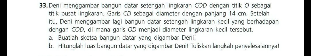 SOLVED: Jawab ya ;) (Yang B aja ) 33.Deni menggambar bangun datar ...