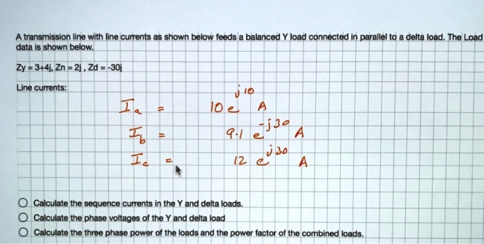 show the solution in details a transmission line with line currents as ...