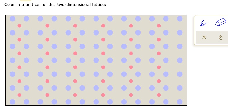 SOLVED: unit cell of this two-dimensional lattice: Color