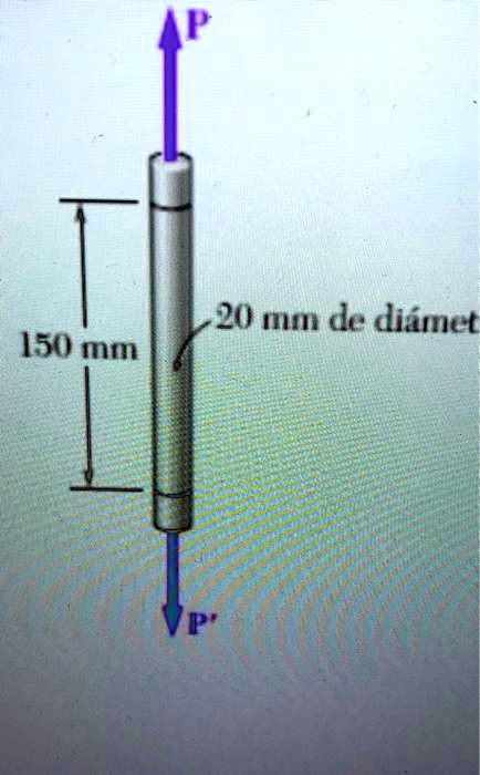 in a standard tension test a 20 mm diameter aluminum rod is subjected ...