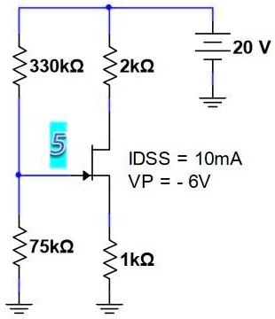SOLVED: For the circuit, determine ID and VDS. Determine the values of RD, RS, R1, and R2 such ...