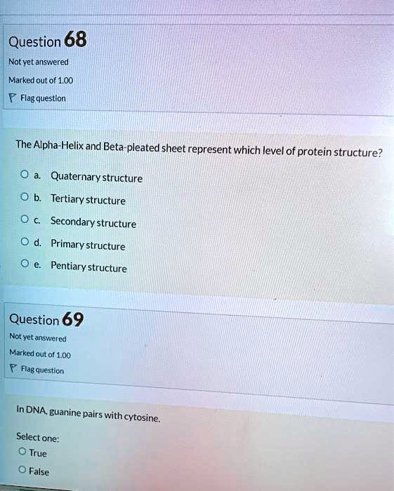 SOLVED: Question 68 Not vet answered Marked out of 1.00 Flag question ... SOLVED: Question 68 Not vet answered Marked out of 1.00 Flag question ...