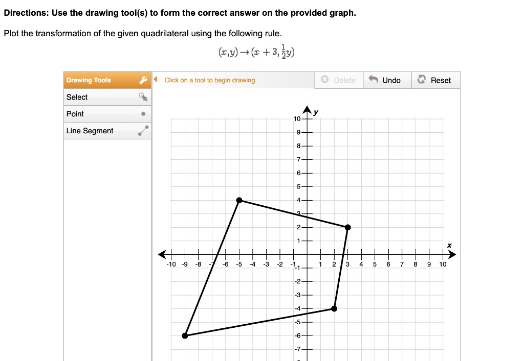 directions use the drawing tools to form the correct answer on the ...