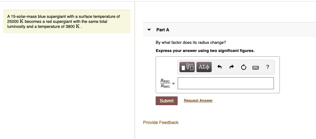 A 15-solar-mass blue supergiant with a surface temperature of 25000 K ...