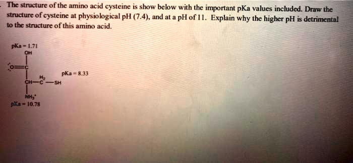 SOLVED: The structure of the amino acid cysteine is shown below with ...