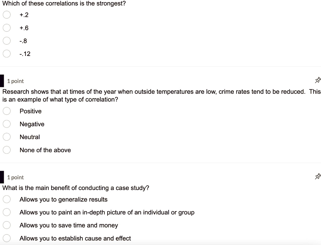 SOLVED: Please answer all fast!! Which of these correlations is the ...