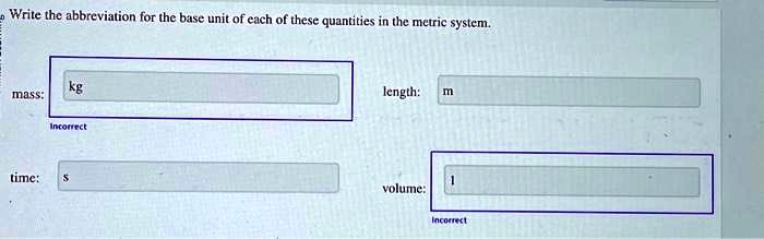 SOLVED: Texts: need help please Write the abbreviation for the base ...