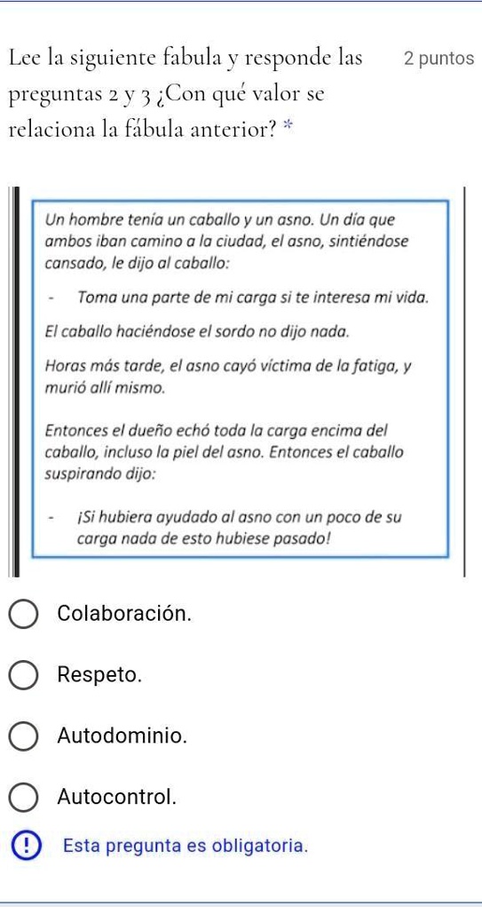 Ayudaaaaaaaaaaaaaaaaaaaqaaaaaa Lee La Siguiente Fabula Y Responde Las 2