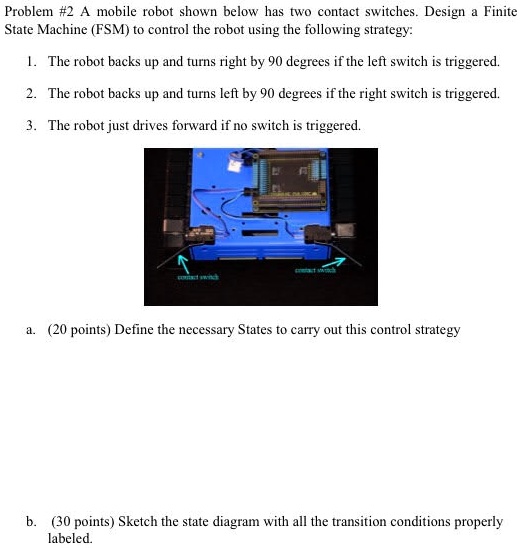 Problem #2 A mobile robot shown below has two contact...
