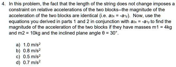 in this problem the fact that the length of the string does not change imposes constraint on ...