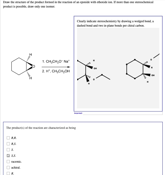 SOLVED: Draw the structure of the product formed in the reaction of an ...