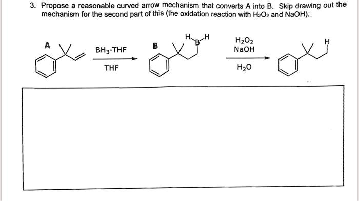 SOLVED: Propose a reasonable curved arrow mechanism that converts B ...