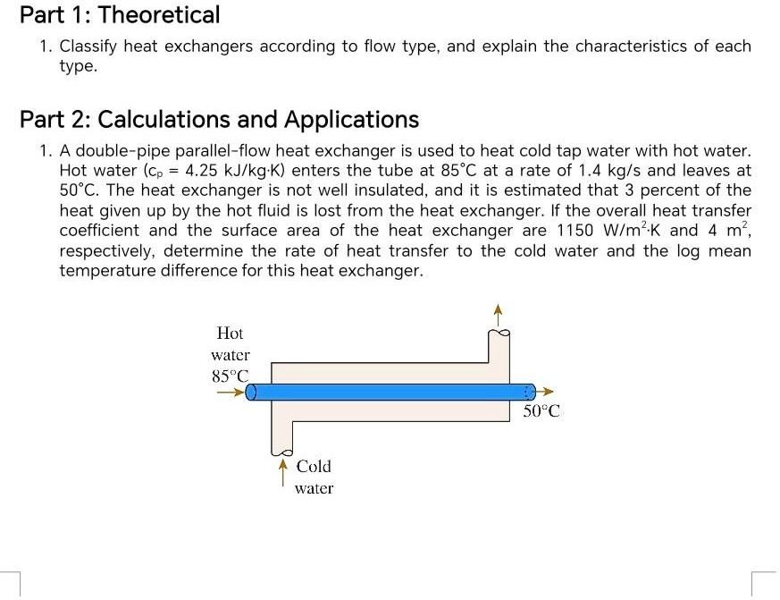 part1theoretical 1classify heat exchangers according to flow type and ...
