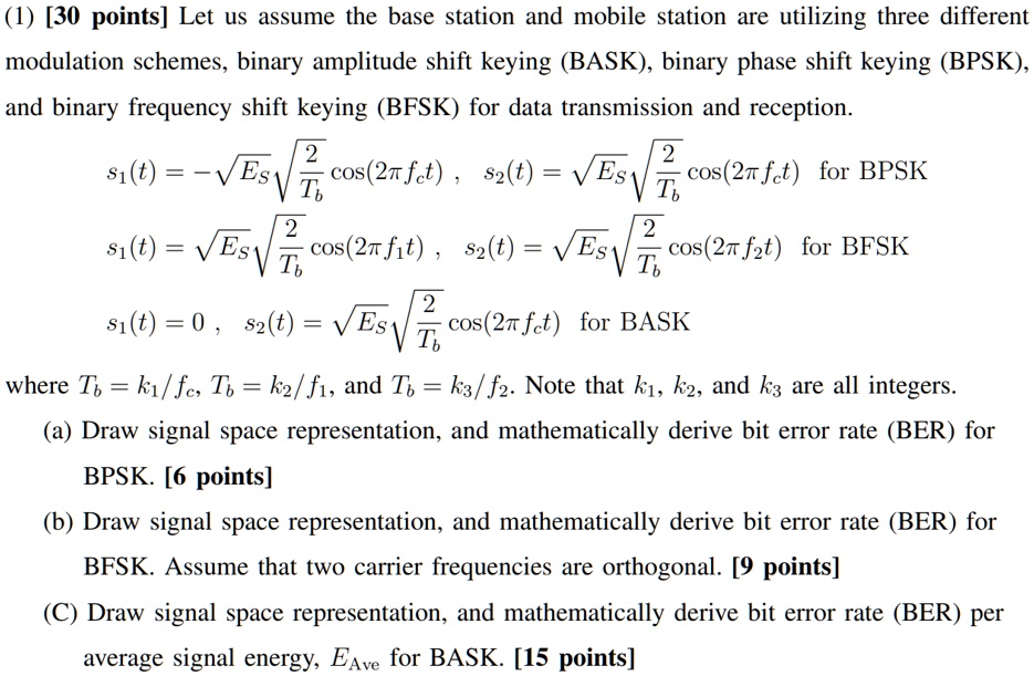 Let Us Assume The Base Station And Mobile Station Are Utilizing Three 6112