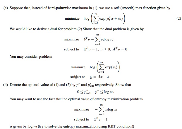 SOLVED: Suppose that instead of hard-pointwise maximum in we use soft (smooth) max function ...