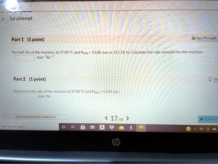 SOLVED:Ist attempt Part 1 (1 point) Hsee Periodic The hall life of the ... SOLVED:Ist attempt Part 1 (1 point) Hsee Periodic The hall life of the ...