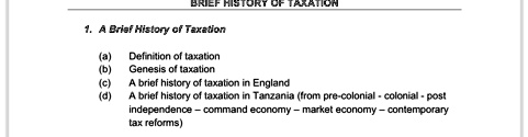BRIEF HISTORY OF TAXATION 1. A Brief History of Taxation (a) Definition ...