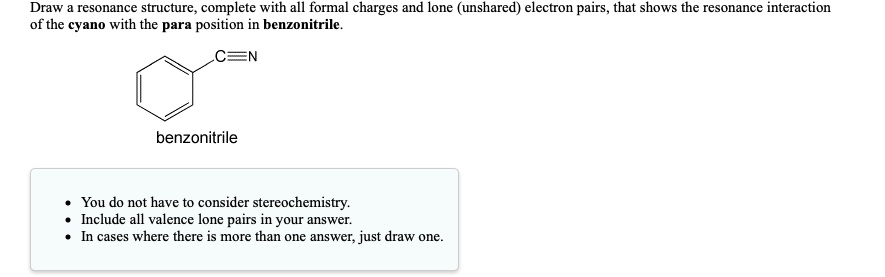 SOLVED: Draw resonance structure. complete with all formal charges and ...