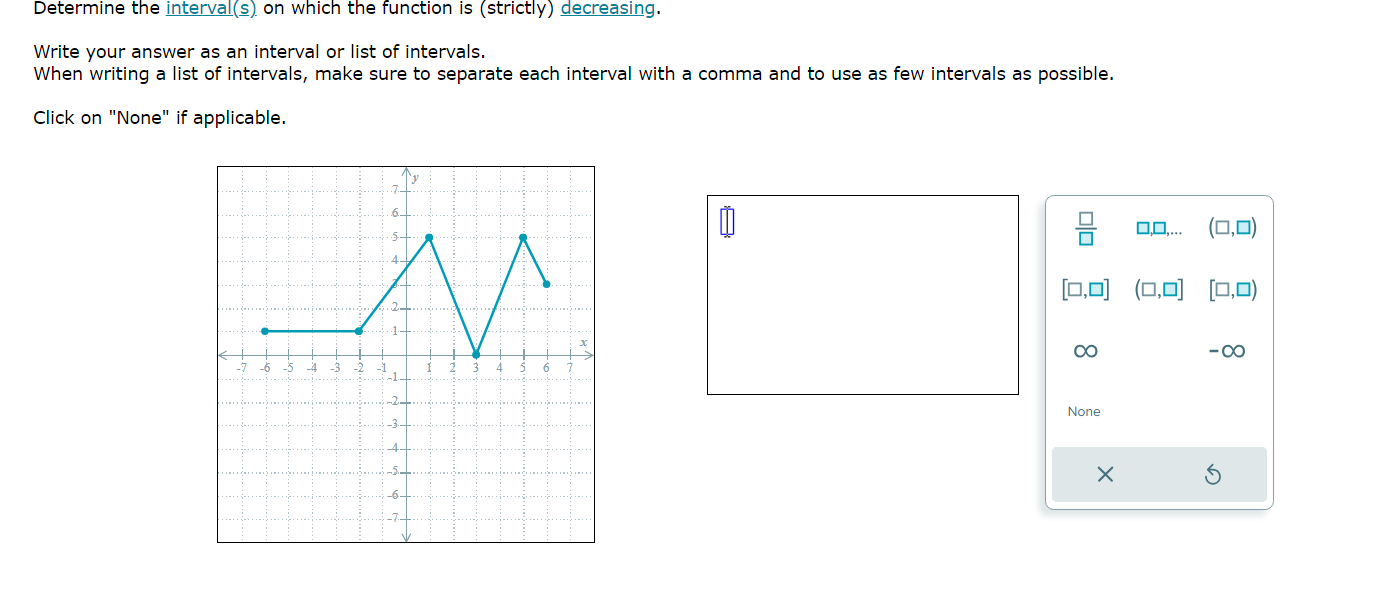 SOLVED: Determine the interval (s). on which the function is (strictly ...