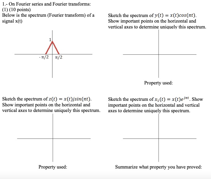 VIDEO solution: On Fourier series and Fourier transforms 110 points ...