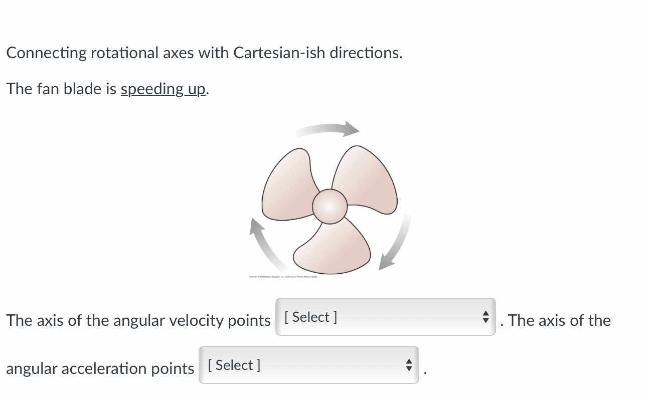 SOLVED: Connecting rotational axes with Cartesian-ish directions. The ...