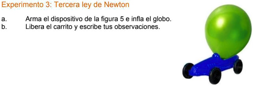 SOLVED: no tengo pa' hacer el experimento me ayudan :D Experimento 3: Tercera ley de Newton Arma ...