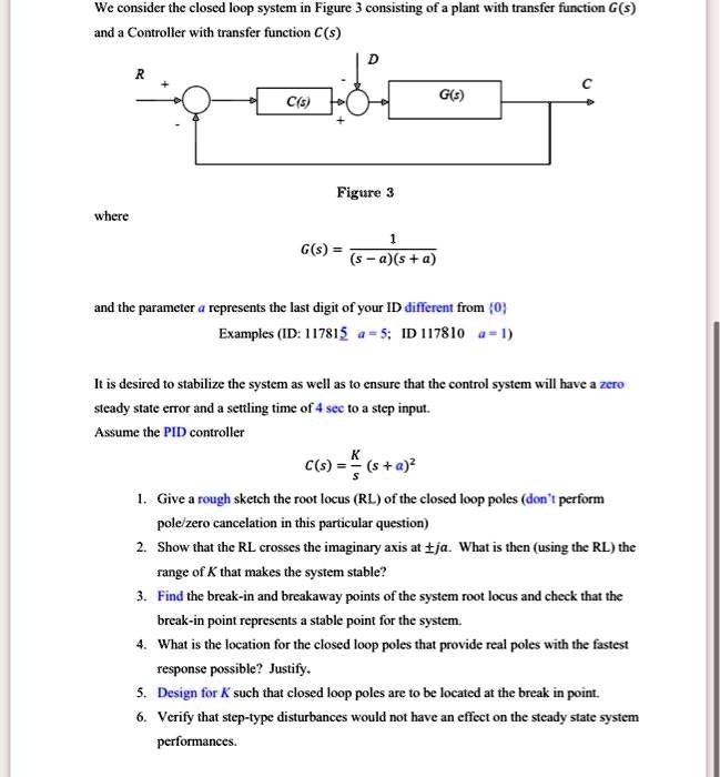 We consider the closed loop system in Figure 3 consisting of a plant with transfer function G(s ...