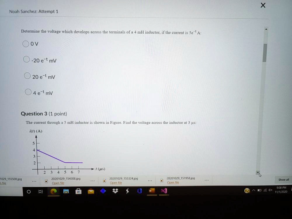 Noah Sanchez: Attempt 1 Determine the voltage which develops across the ...