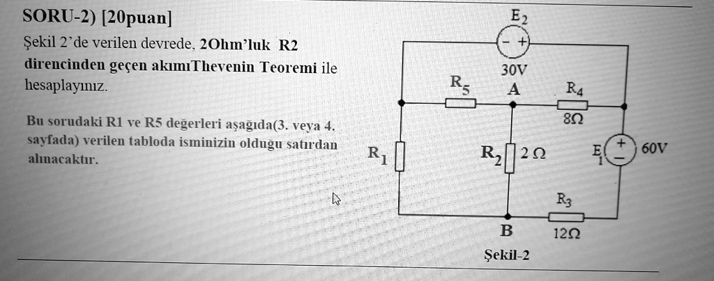 SOLVED: In the circuit given in Figure 1, a) Obtain the circuit ...