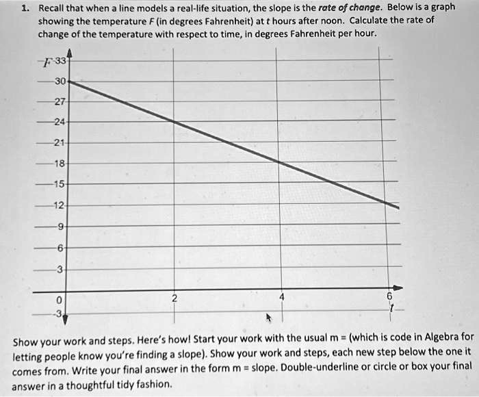 SOLVED: 1. Recall that when a line models a real-life situation, the ...