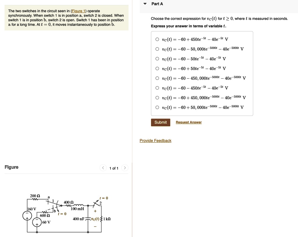 the two switches in the circuit seen in figure 1 operate synchronously ...