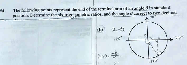 #4. The following points represent the end of the terminal arm of an ...