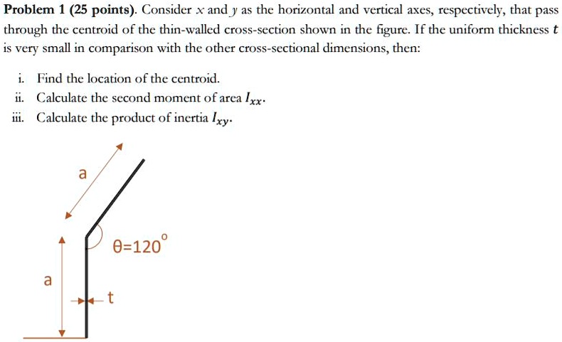 SOLVED: Problem 1 (25 points). Consider x and y as the horizontal and ...