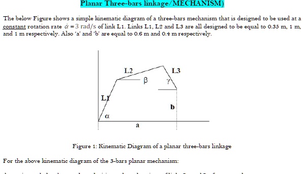 SOLVED: 1- Position analysis 2- Velocity analysis 3- Acceleration ...