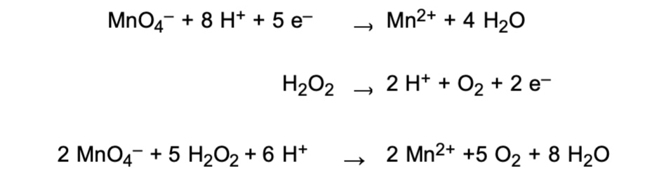 SOLVED: Calculate the concentration of the hydrogen peroxide solution ...