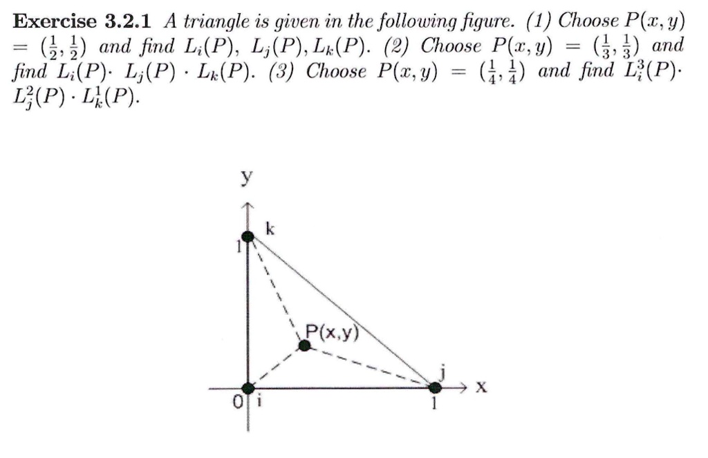 exercise 321 a triangle is given in the following figure 1 choose pvy ...