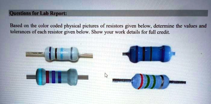 ouestions for lab report based on the color coded physical pictures of ...