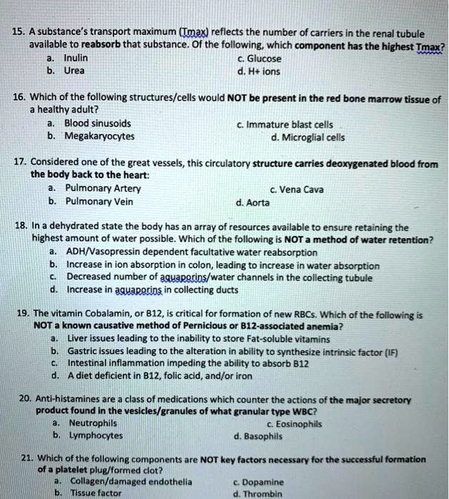 15a substances transport maximum tmax reflects the number of carriers ...