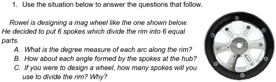 SOLVED: Use the situation below to answer the questions that follow ...