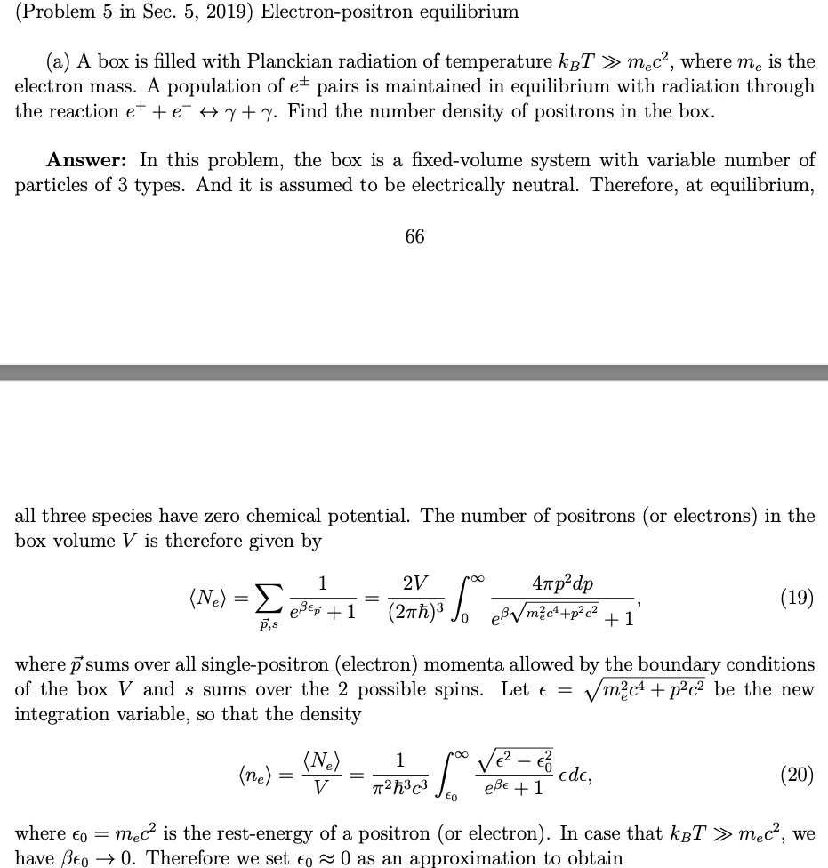 texts please show how to get the limit and integrand in eq20 from eq19 ...