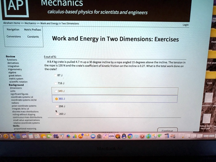 SOLVED: Mechanics Calculus-based Physics for Scientists and Engineers ...