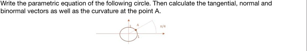 SOLVED: Write the parametric equation of the following circle. Then ...